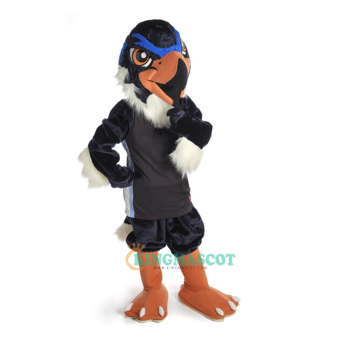 Blue Hawk Uniform, Blue Hawk Mascot Costume